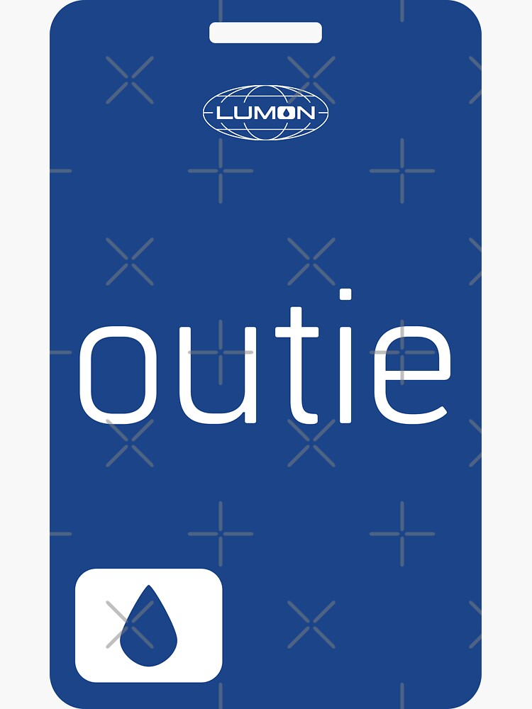 "Severance - Outie Key Card - Blue" Sticker for Sale by cultapparatus ...