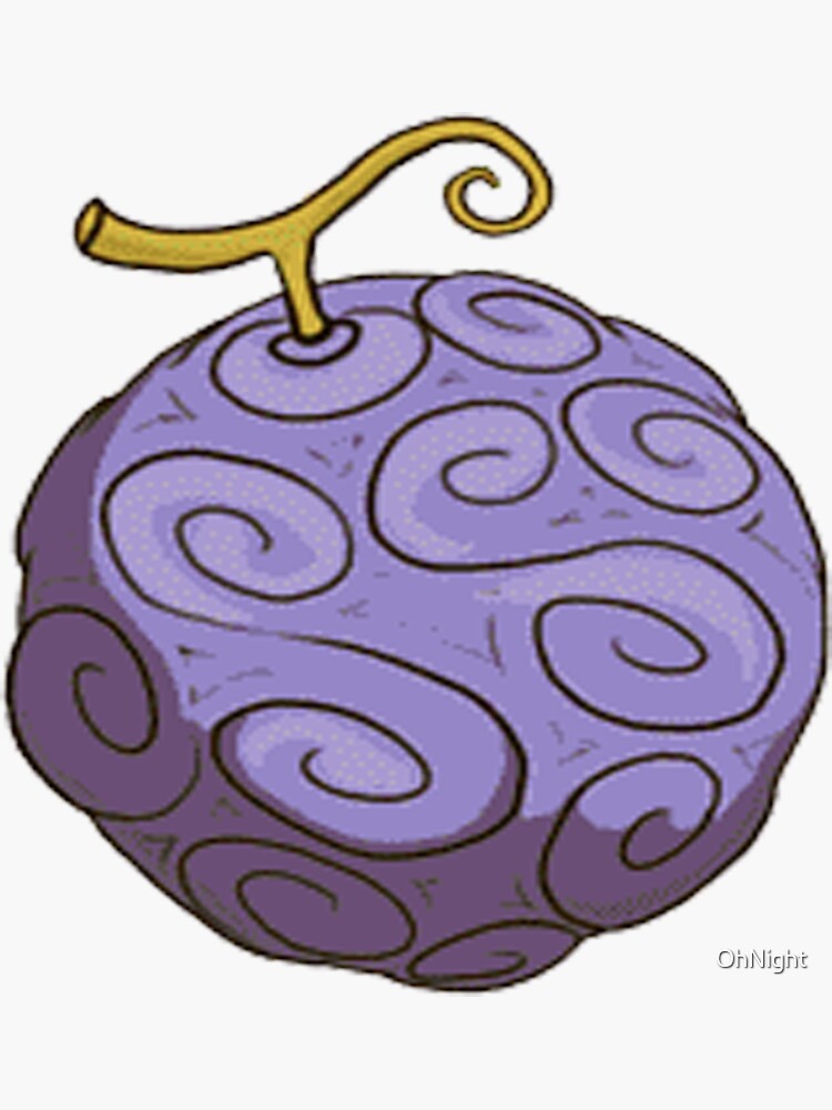 "Akuma no Mi [Devil Fruit] Sticker" Sticker for Sale by OhNight | Redbubble