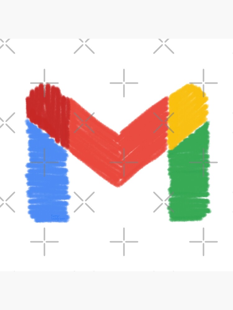 "Gmail Pencil Icon drawing" Poster for Sale by KennyLucky | Redbubble