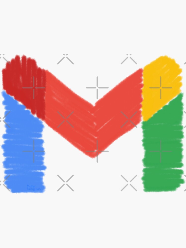 "Gmail Pencil Icon drawing" Sticker for Sale by KennyLucky | Redbubble