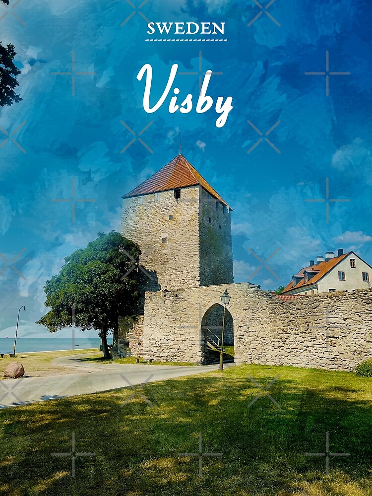 "Visby Sweden" Poster for Sale by PostersStickers | Redbubble