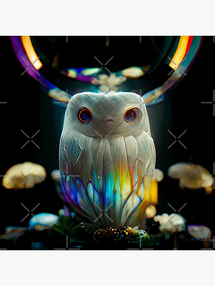 "Magical Transformation Owl - Forest Elemental" Sticker for Sale by ...