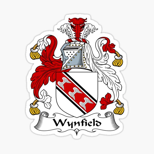 "Wingfield or Wynfield" Sticker for Sale by HaroldHeraldry | Redbubble