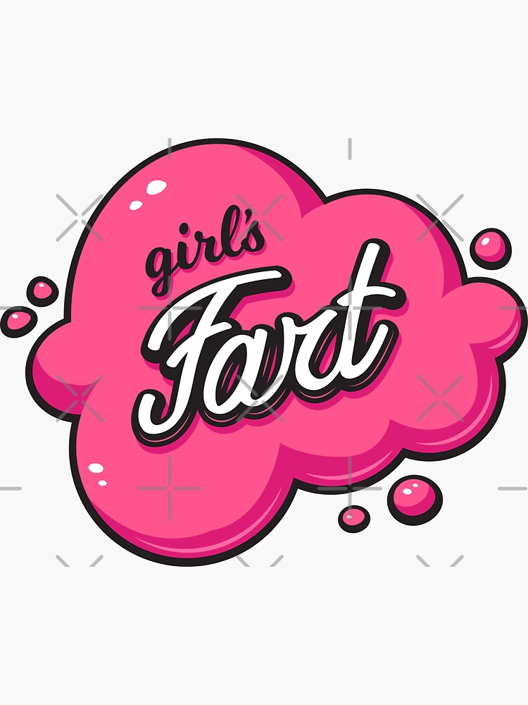 "Girls Fart" Sticker for Sale by zoljo | Redbubble