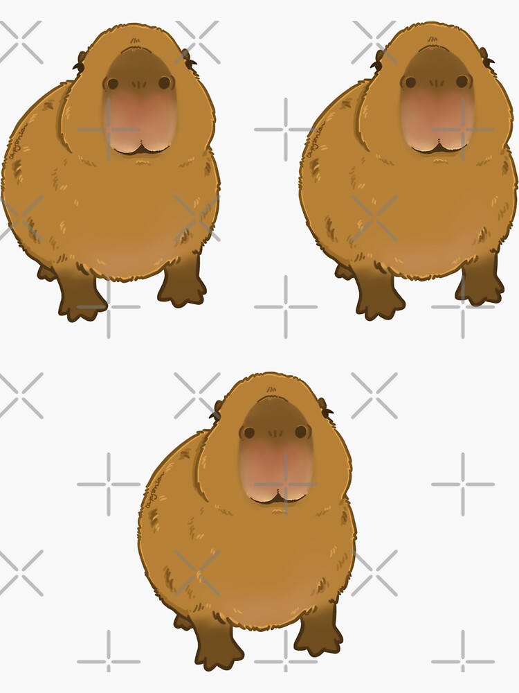 "GORT CAPYBARA" Sticker for Sale by nnggoc | Redbubble