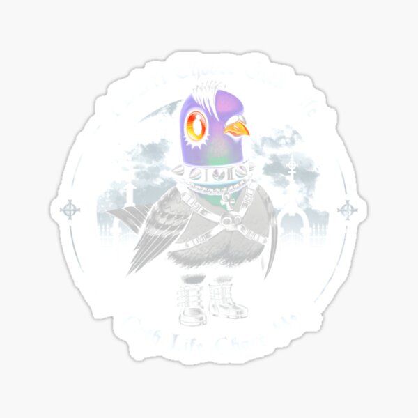 "Goth Life Pigeon Classic " Sticker for Sale by eneyifilioui | Redbubble