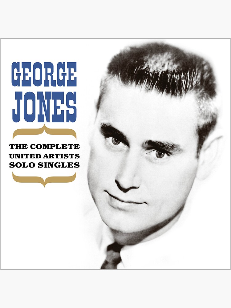 "George Jones Art" Sticker for Sale by kiele84 | Redbubble