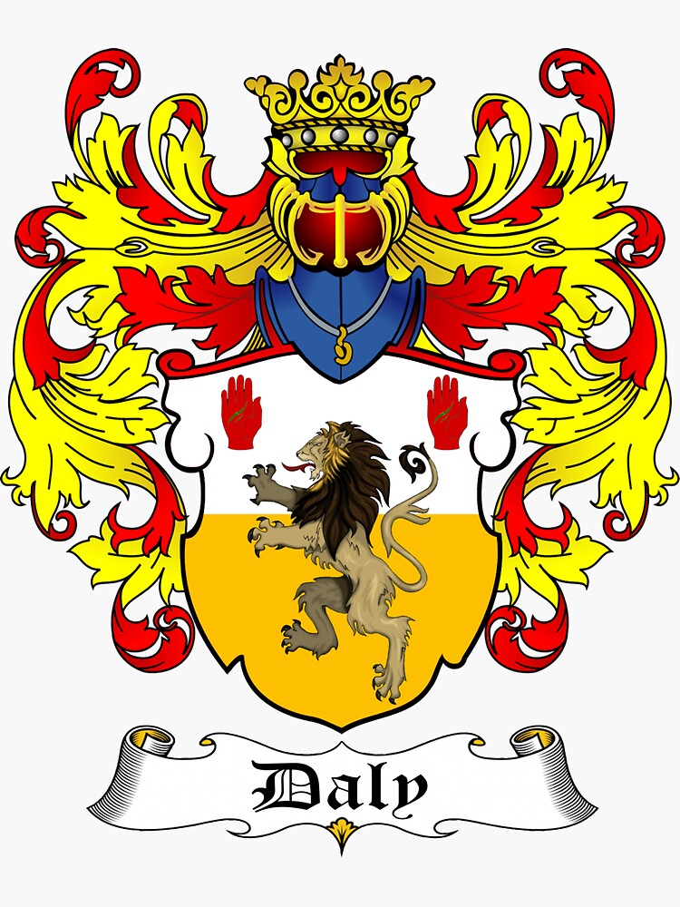 "DALY FAMILY CREST" Sticker for Sale by CathalDevlin | Redbubble