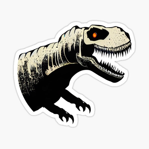 "Terminator T-Rex" Sticker for Sale by CutePlanetEarth | Redbubble