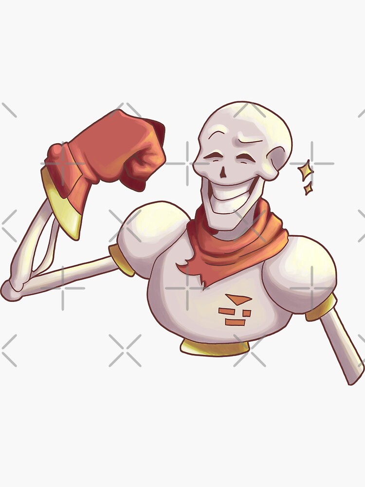 "Papyrus (Undertale)" Sticker for Sale by sevenhrts | Redbubble