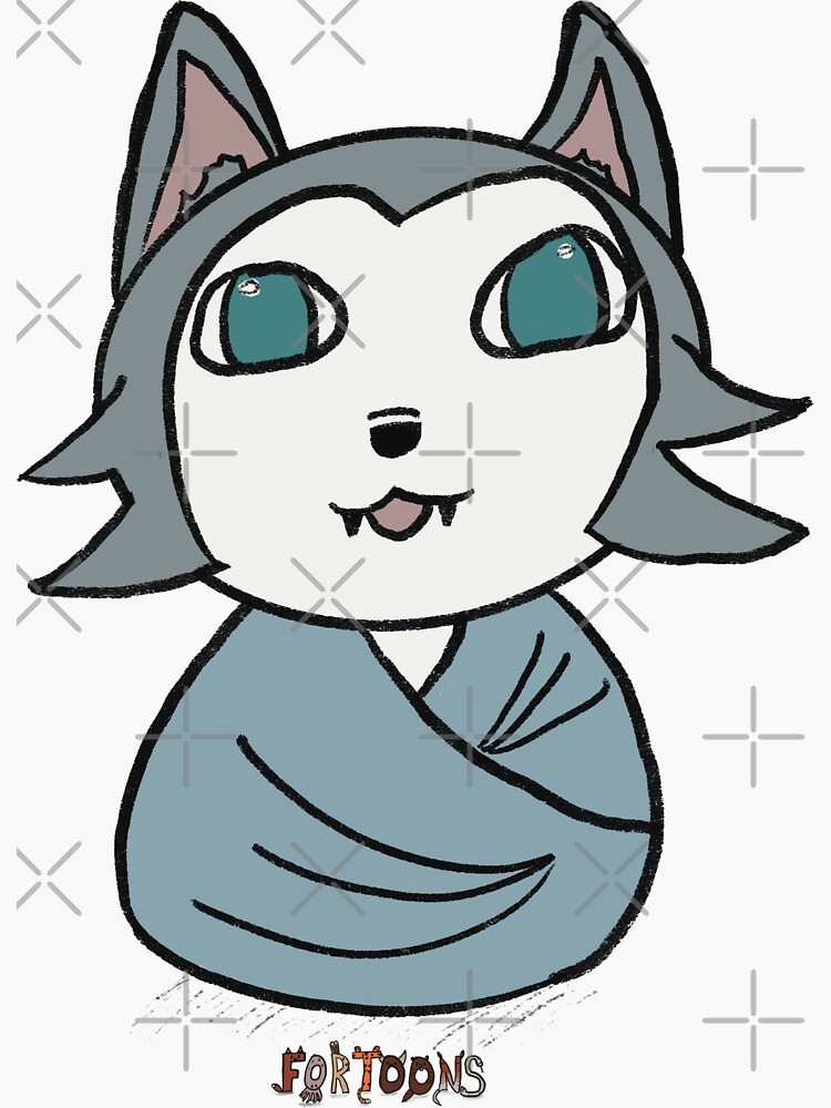 "Swaddled Wolf" Sticker for Sale by FortoonStore | Redbubble