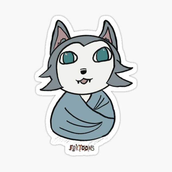 "Swaddled Wolf" Sticker for Sale by FortoonStore | Redbubble