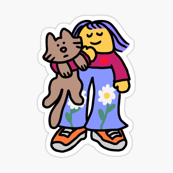 "WiWi and cat" Sticker for Sale by RuppertTellac | Redbubble