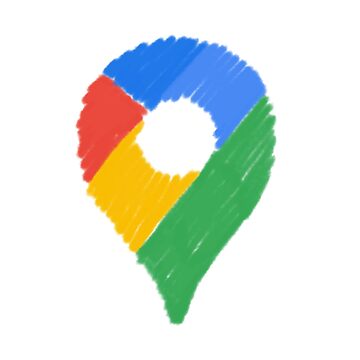 "Google Map Pencil Icon drawing" Poster for Sale by KennyLucky | Redbubble