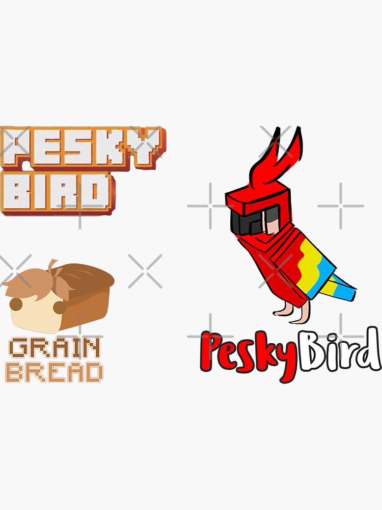 "Pesky Bird Stickers pack, pesky bird grian, Gift for kids 2022 ...