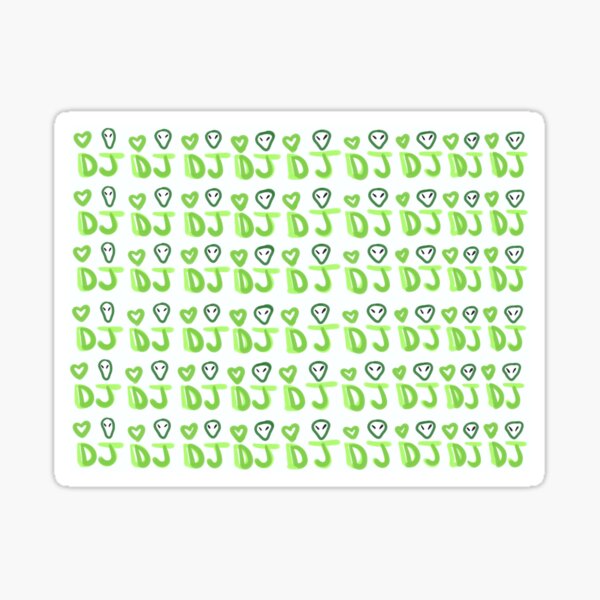 "Alien DJ" Sticker for Sale by Rivermuddess | Redbubble