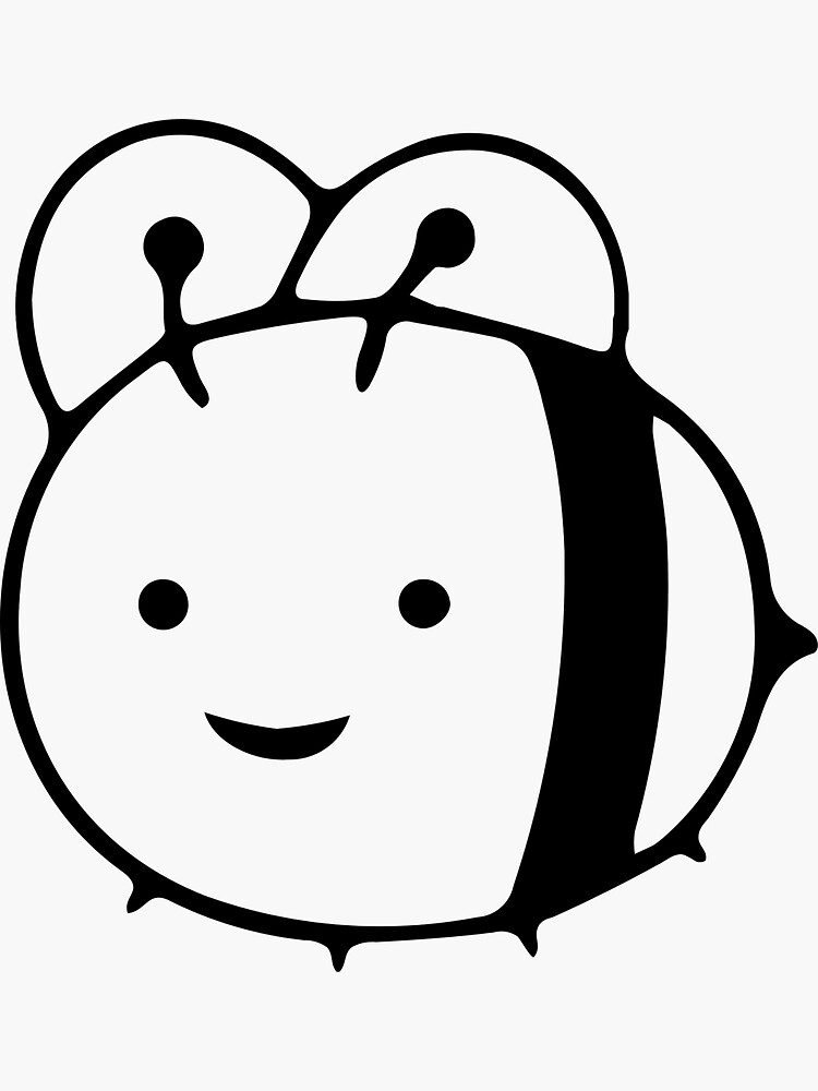 "Bee Doodle" Sticker for Sale by PotluckPrints | Redbubble