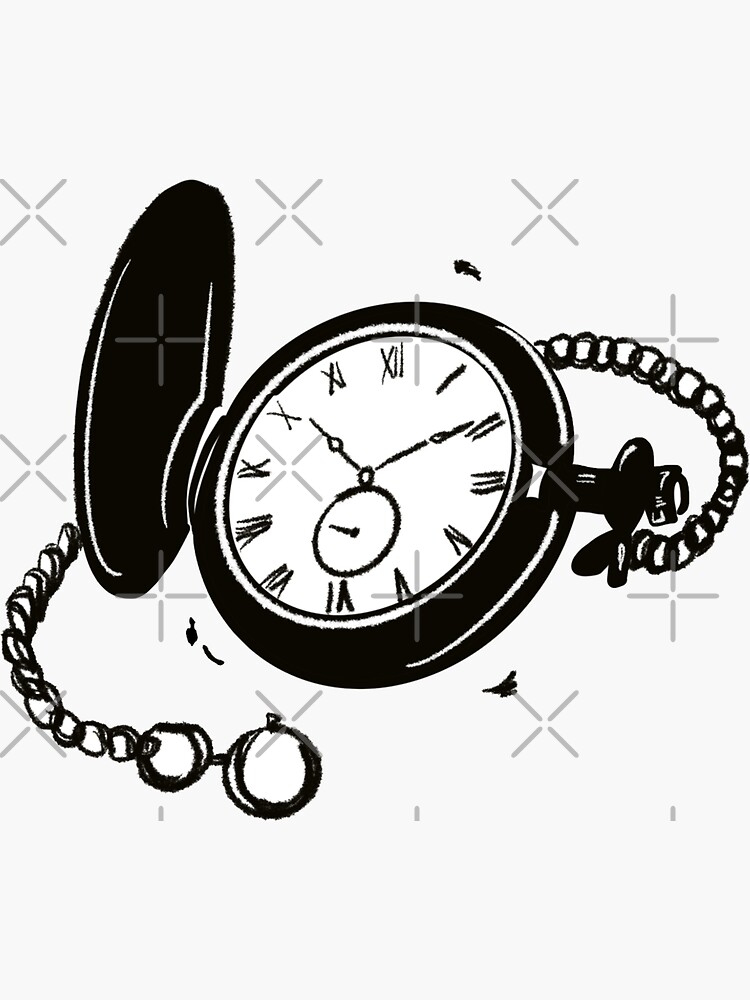 "Pocket watch" Sticker for Sale by nivab | Redbubble