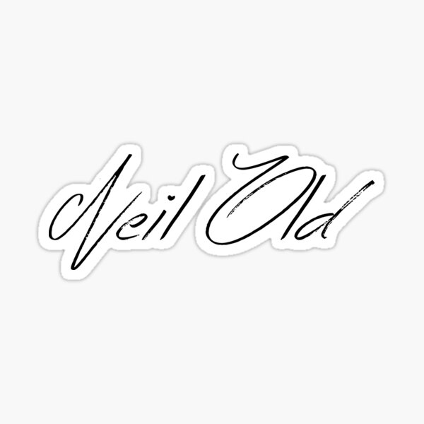 "Neil Old Meme Funny Artist Punny Lyrics" Sticker for Sale by ...