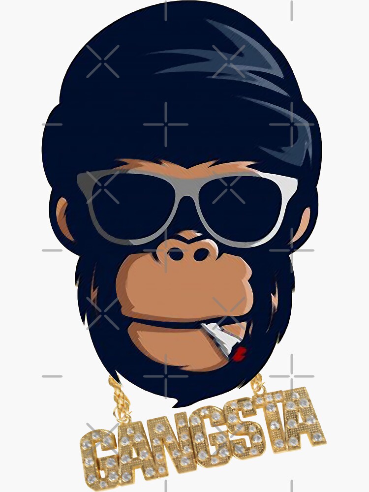 "GANGSTA COLLECTION" Sticker for Sale by Ammarhashmi | Redbubble