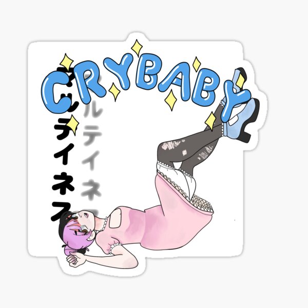 "Crybaby" Sticker for Sale by purplevibezz | Redbubble