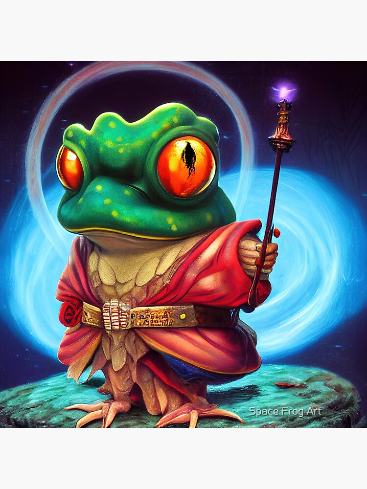 "Frog Shaman" Sticker for Sale by SpaceFrogArt | Redbubble