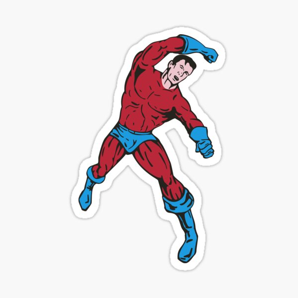 "Super hero logo" Sticker for Sale by Roquiyafatima | Redbubble