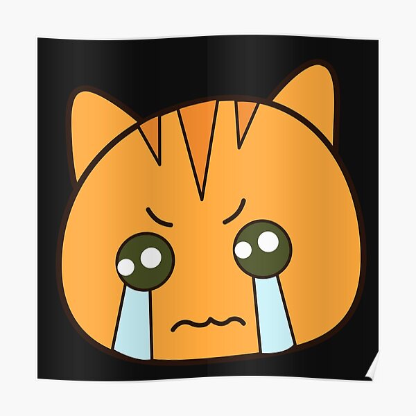 "Crying Timmy - Kittenmoji" Poster for Sale by smitten-kittens | Redbubble