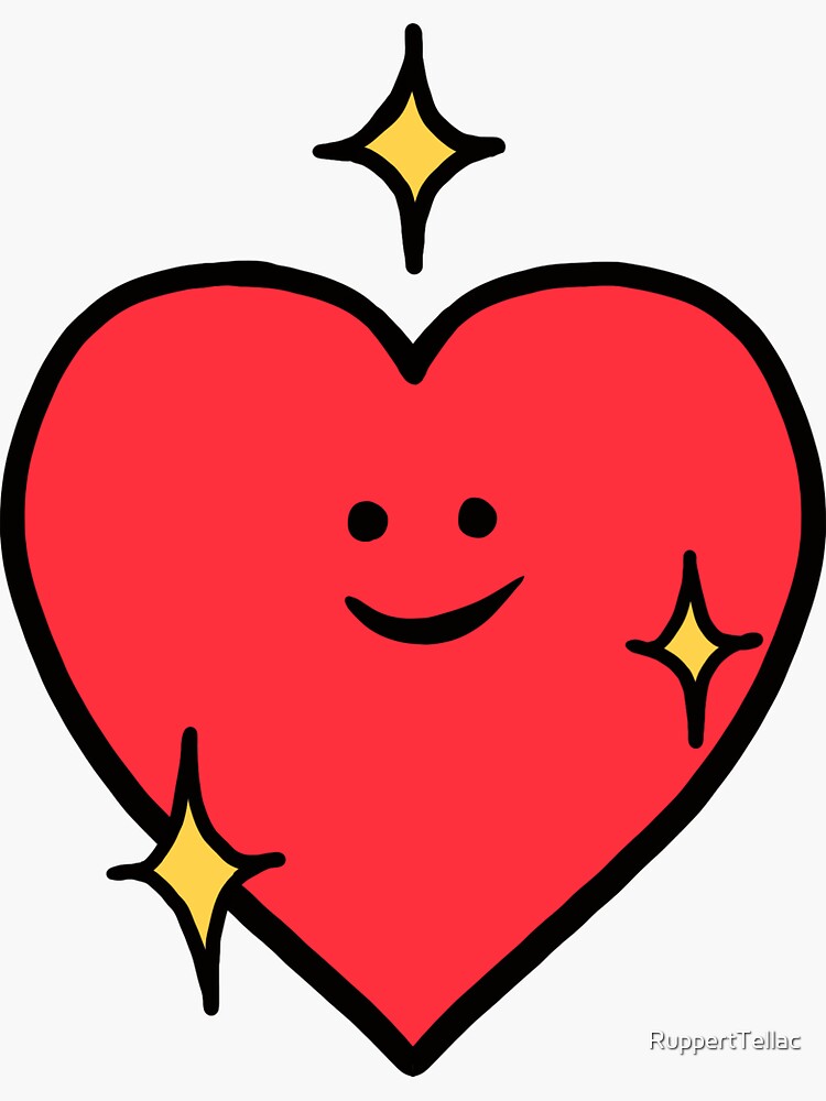 "WiWi heart spark" Sticker for Sale by RuppertTellac | Redbubble
