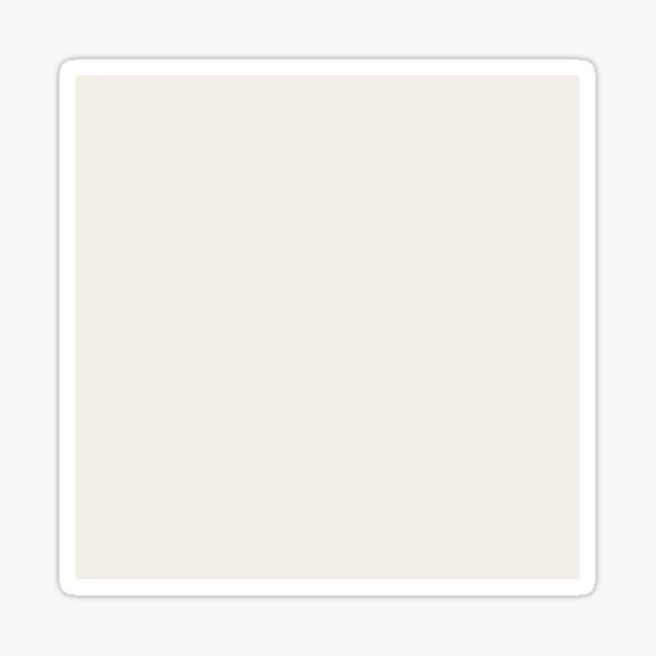 "Just Color Plain Cream: Sugar Swizzle (warm creamy off white)" Sticker ...