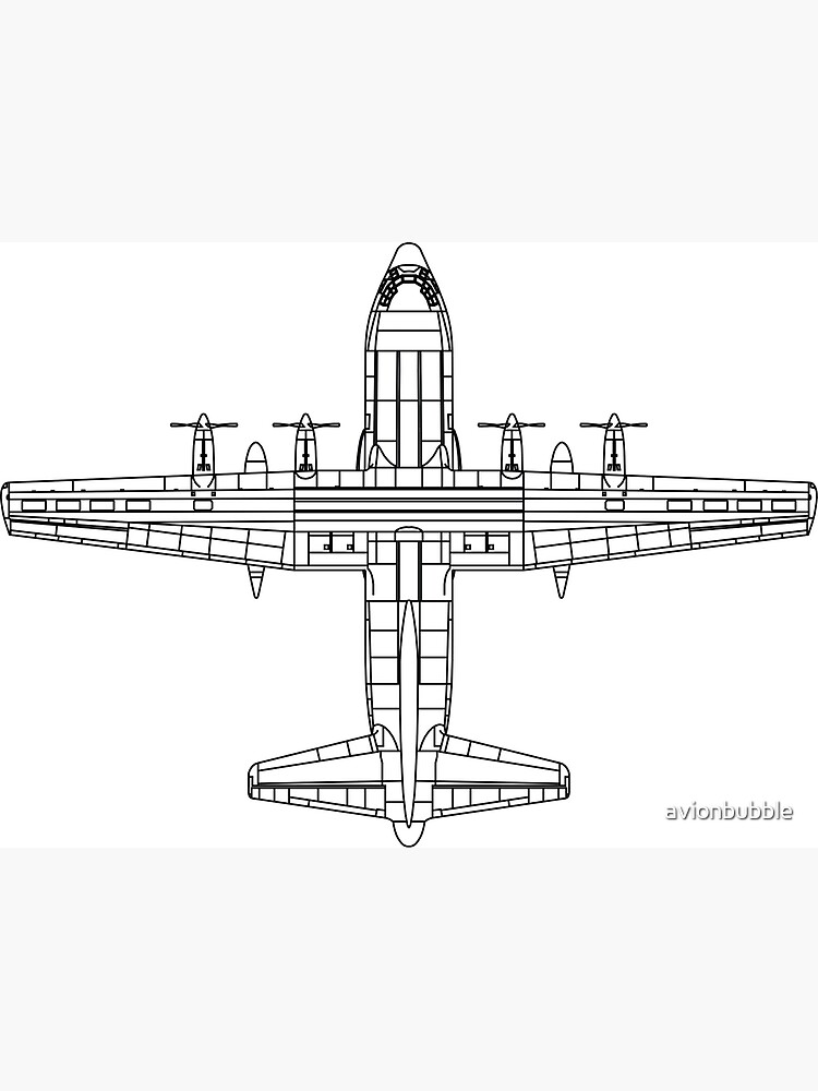 "Lockheed C-130 Hercules Model Design" Art Print for Sale by ...
