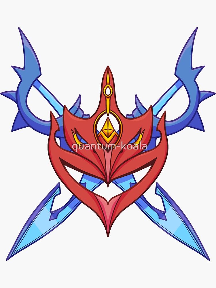 "Childe Swords and Mask Emblem" Sticker for Sale by quantum-koala ...