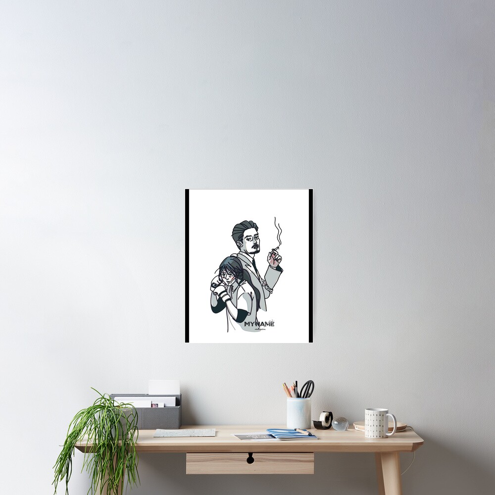 Póster «K-Drama Mi nombre, Choi Mujin, Yoon Jiwoo Arte de ilustración ...