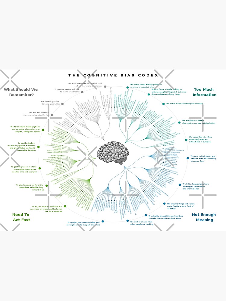 "Infografik – Der Cognitive Bias Codex – Leitfaden zu kognitiven ...