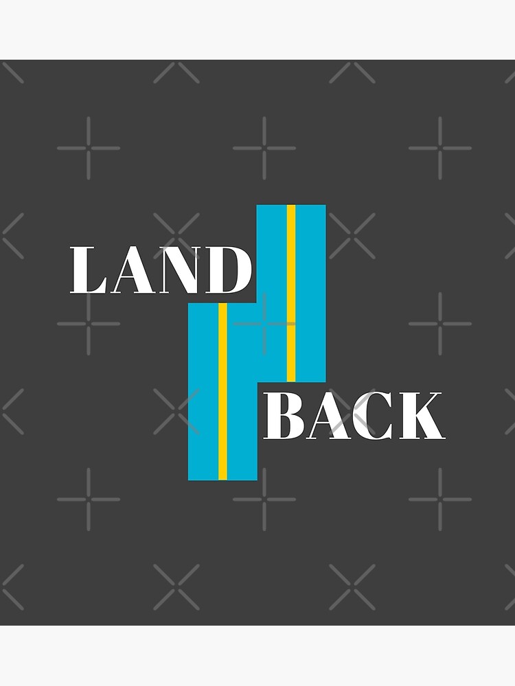 "Land Back Native Lands On Native Hands Native American Design" Poster ...