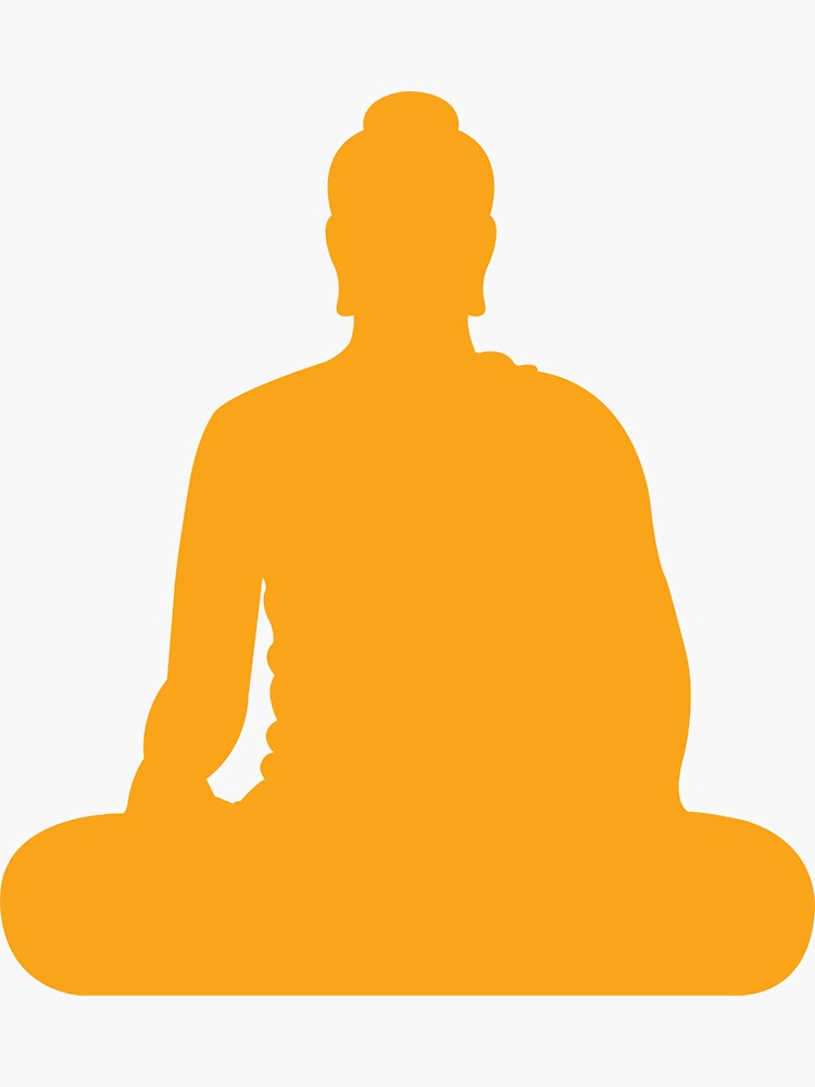 "yellow Buddha " Sticker for Sale by sanghpal | Redbubble