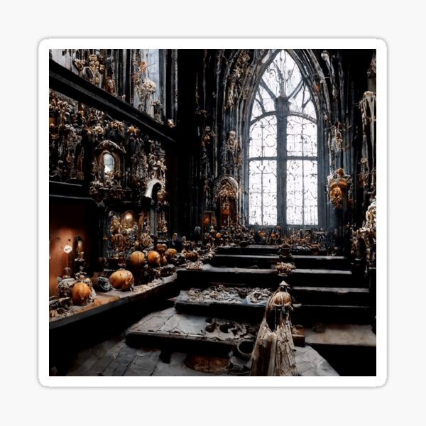 "Life at the Coven - Where we worship - Gothic Architecture " Sticker ...