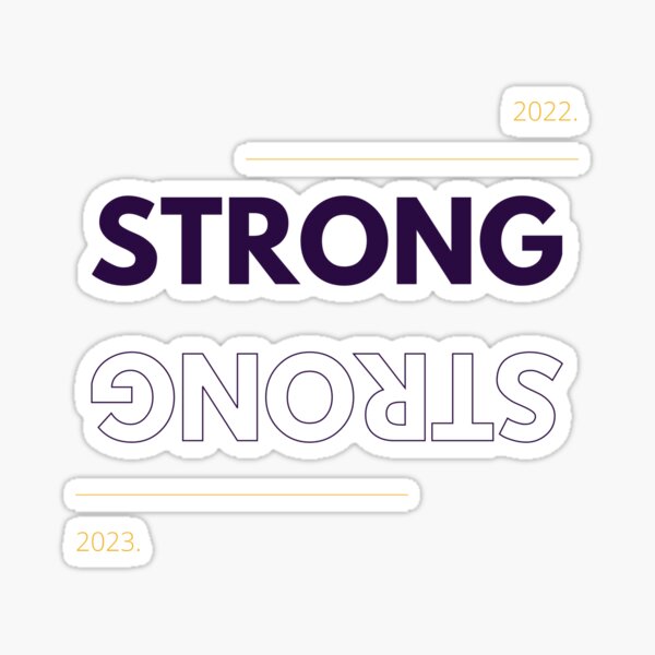 "Strong" Sticker for Sale by WORLD-SOFIA | Redbubble