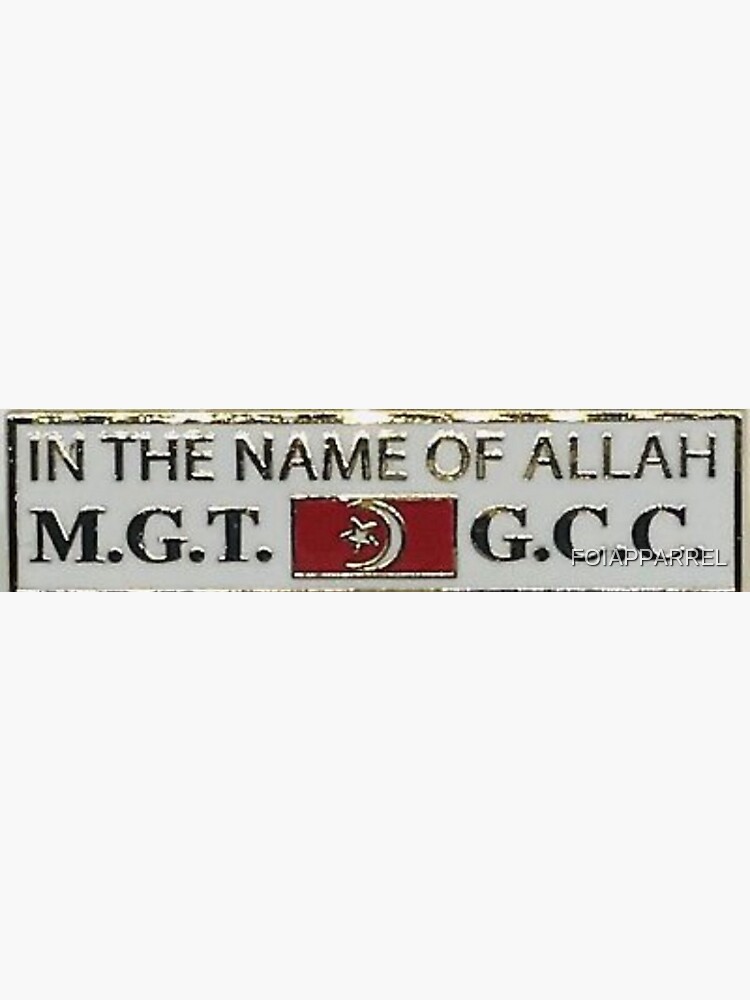 "MGT GCC GOLD INSPIRED EMBLEM LOGO" Sticker for Sale by FOIAPPARREL ...