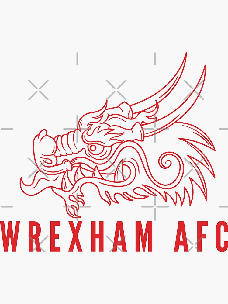 "Wrexham Afc" Sticker for Sale by GoldfishDesign | Redbubble