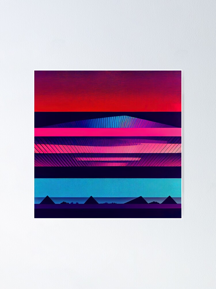 "Synthwave Texture Series - 4" Poster for Sale by OWelles | Redbubble