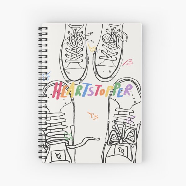 "heartstopper, nick and charlie shoes" Spiral Notebook for Sale by ...