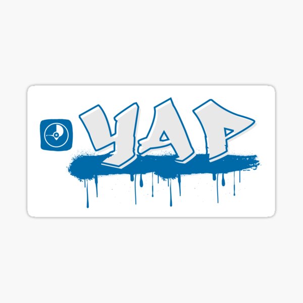 "Yap" Sticker for Sale by PolyMicroMela | Redbubble