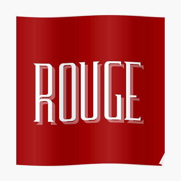 "Rouge " Poster for Sale by Taseva | Redbubble