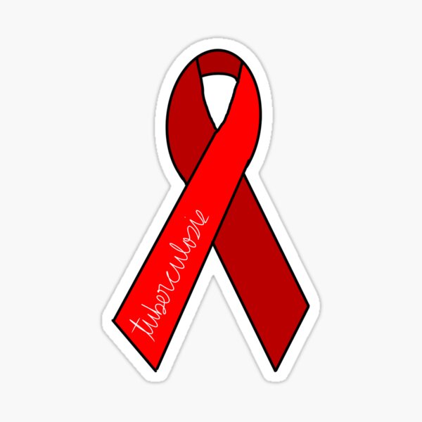 "Tuberculosis Awareness Ribbon " Sticker for Sale by jenmishalecki ...