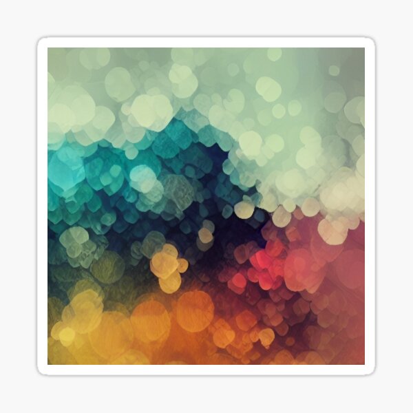 "Colored gradient circles like bubbles" Sticker for Sale by Art ...