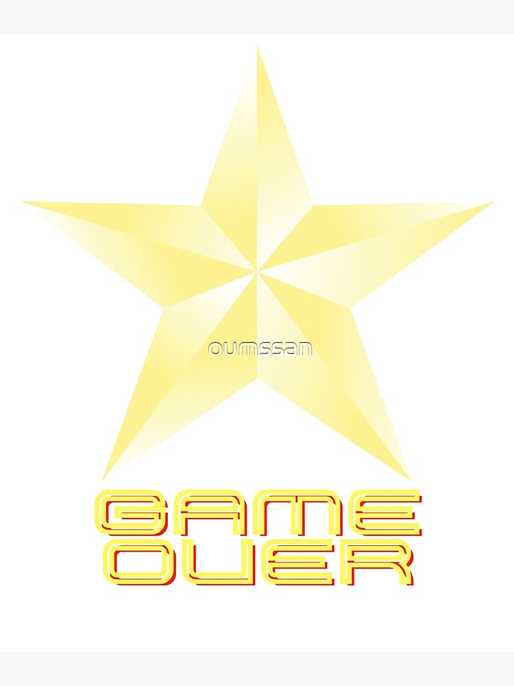 "Game over World " Poster for Sale by oumssan | Redbubble