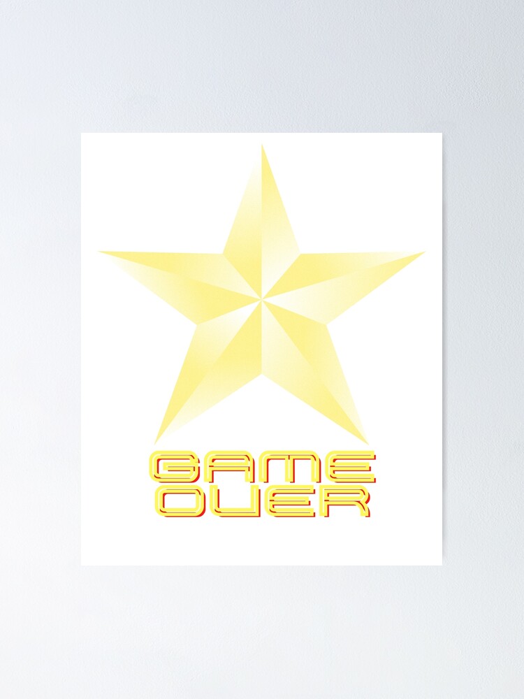 "Game over World " Poster for Sale by oumssan | Redbubble