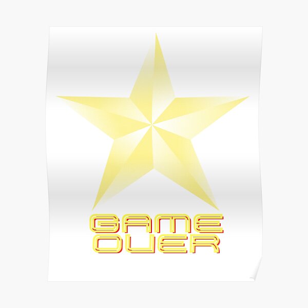 "Game over World " Poster for Sale by oumssan | Redbubble
