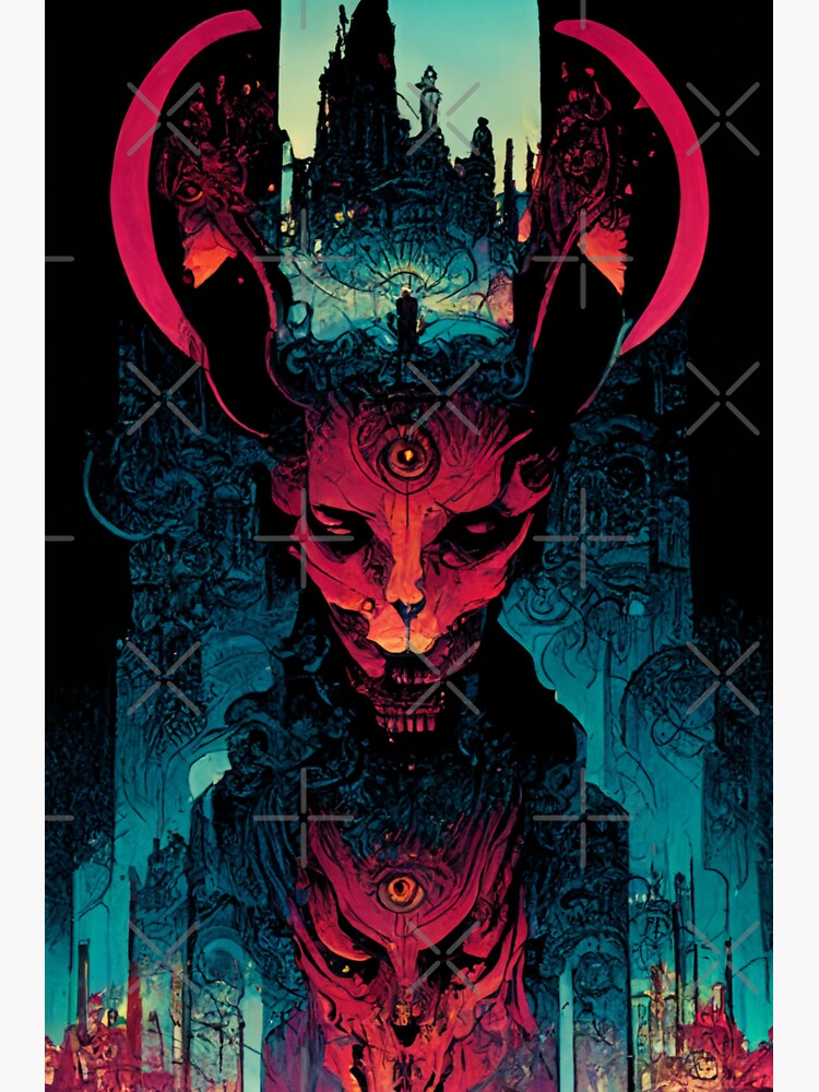 "Dance with the Devil - Neon Cyberpunk" Sticker for Sale by SethBranch | Redbubble